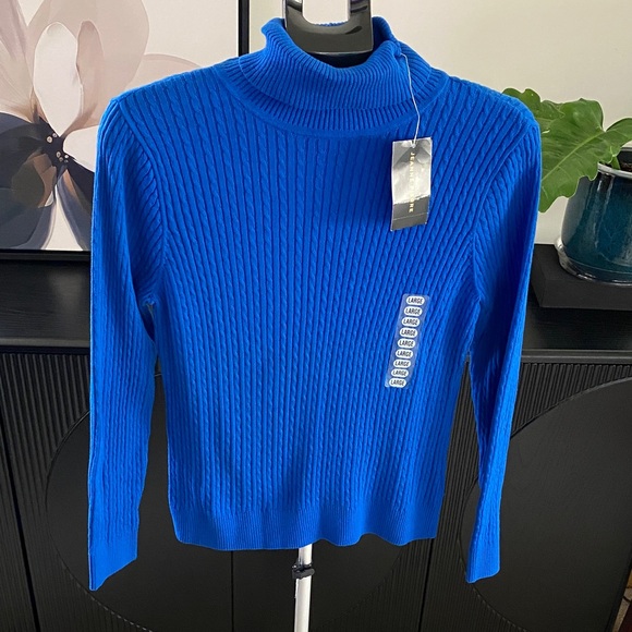 JEANNE PIERRE | Sweaters | Vintage 9s Jeanne Pierre Vibrant Blue ...